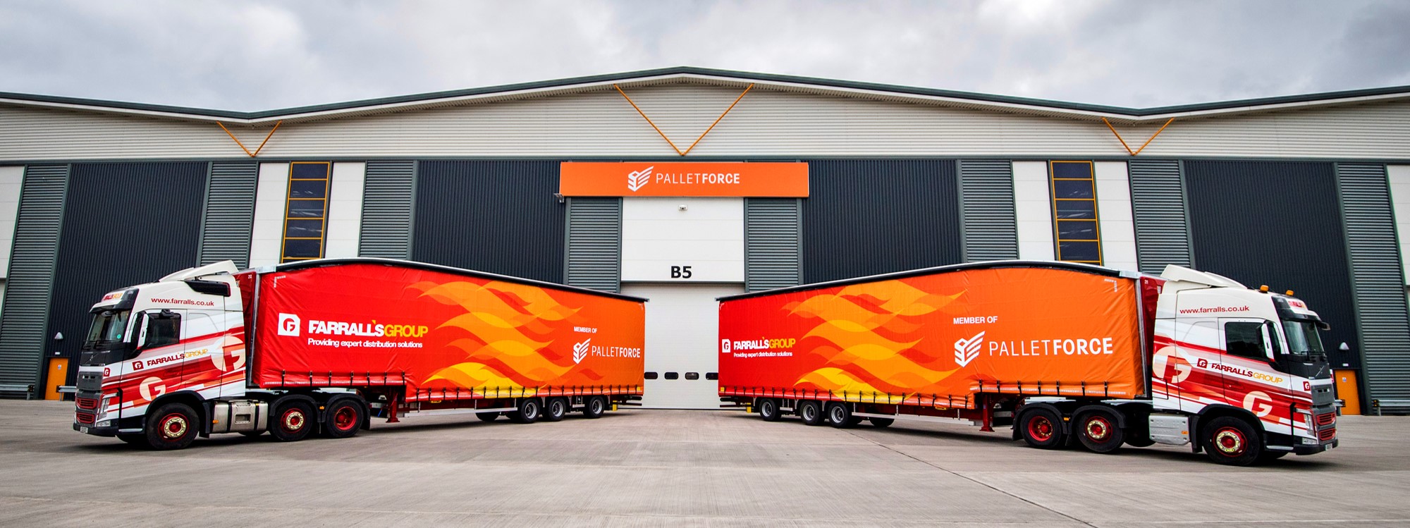 Farrall’s Group unveil a unique, dual branded livery design - Palletforce